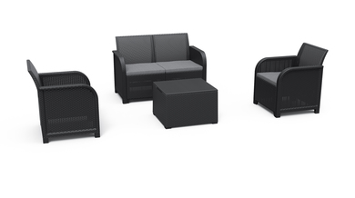 Rosalie set with storage table - KETER Lifestyle