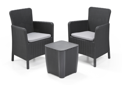 TRENTON BALCONY (ROUND WICKER LUZON TABLE) - Seturi de mobilier - KETER ...